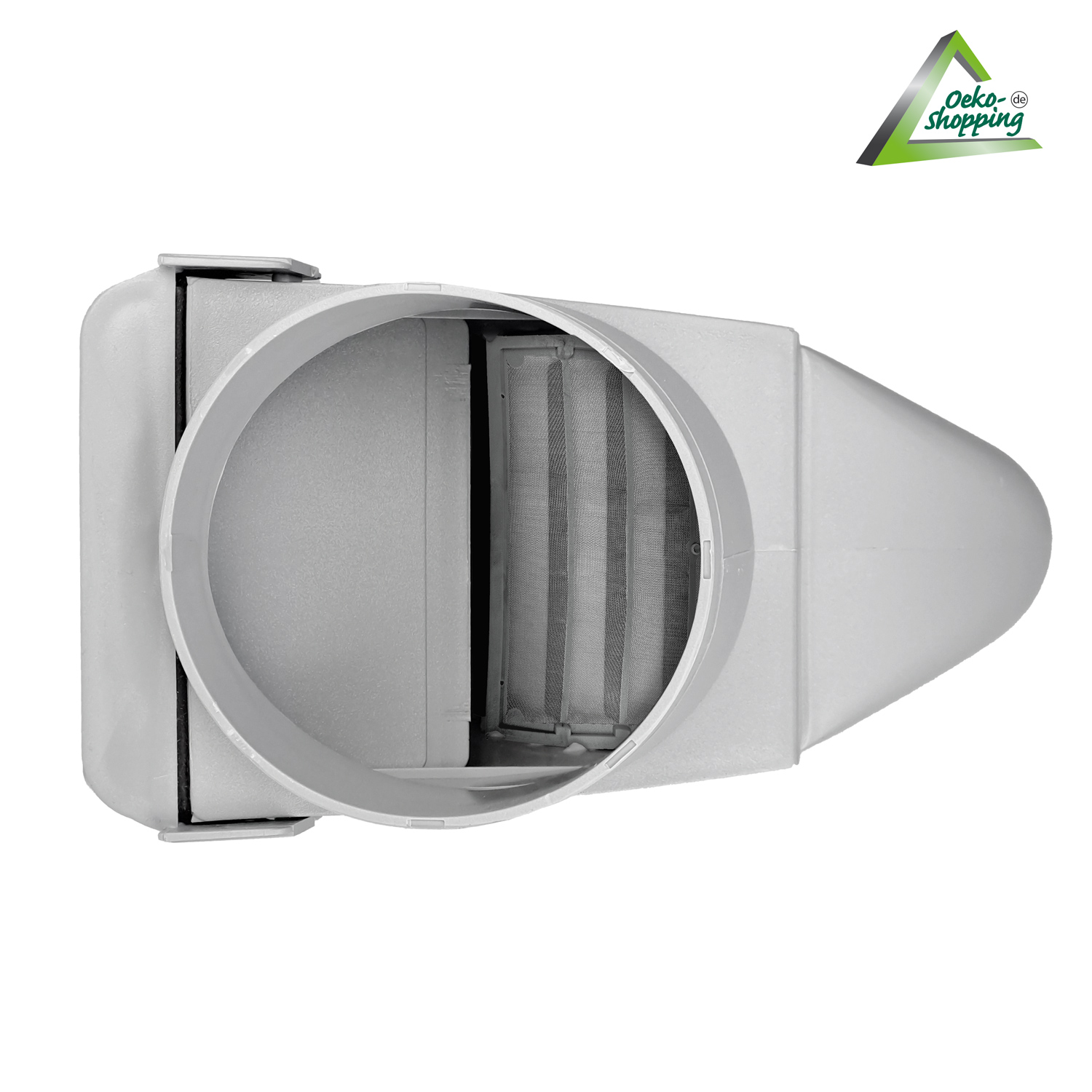 Fallrohrfilter raintec T50 Zink-Grau